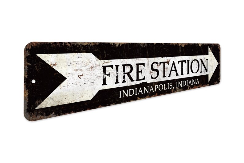 Fire Station Sign Custom Fire Station Vintage Style Sign - Etsy