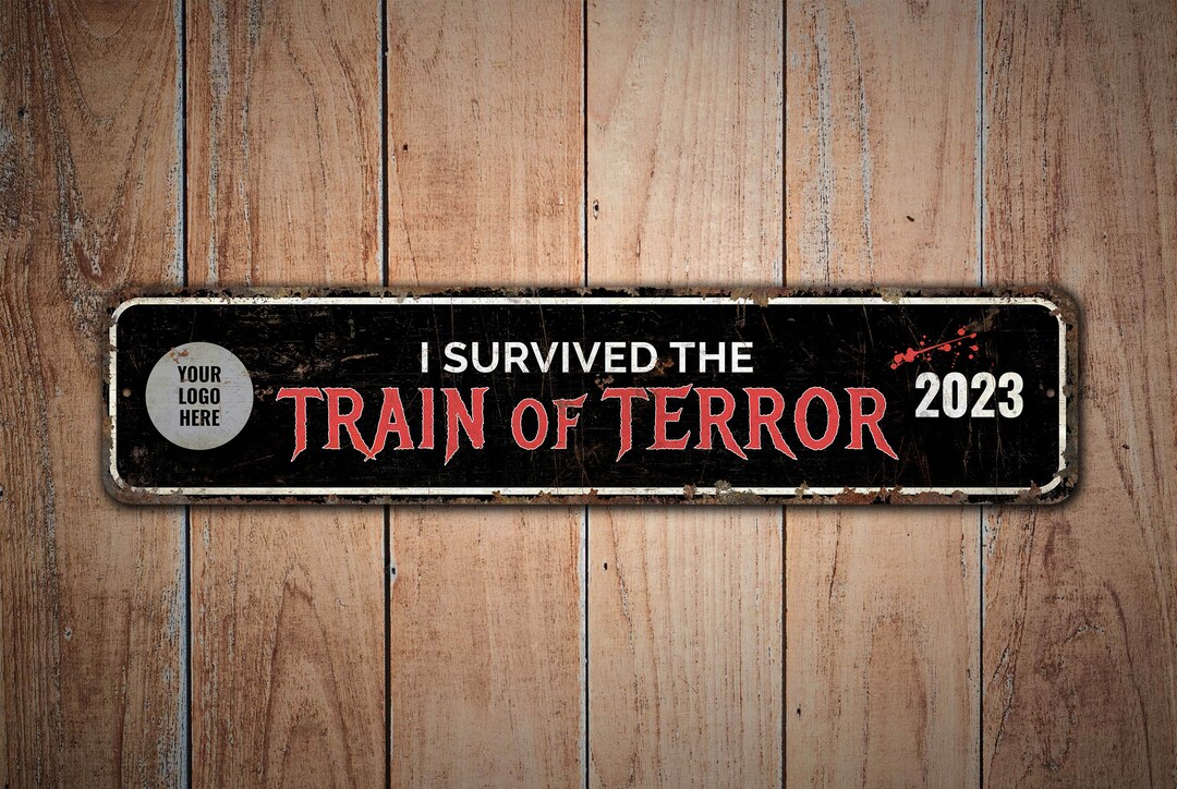 Train of Terror Train of Terror Sign Halloween Sign Halloween Decor ...