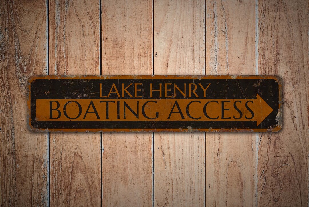 Boating Access Sign Boating Access Decor Lake House Decor Boating ...