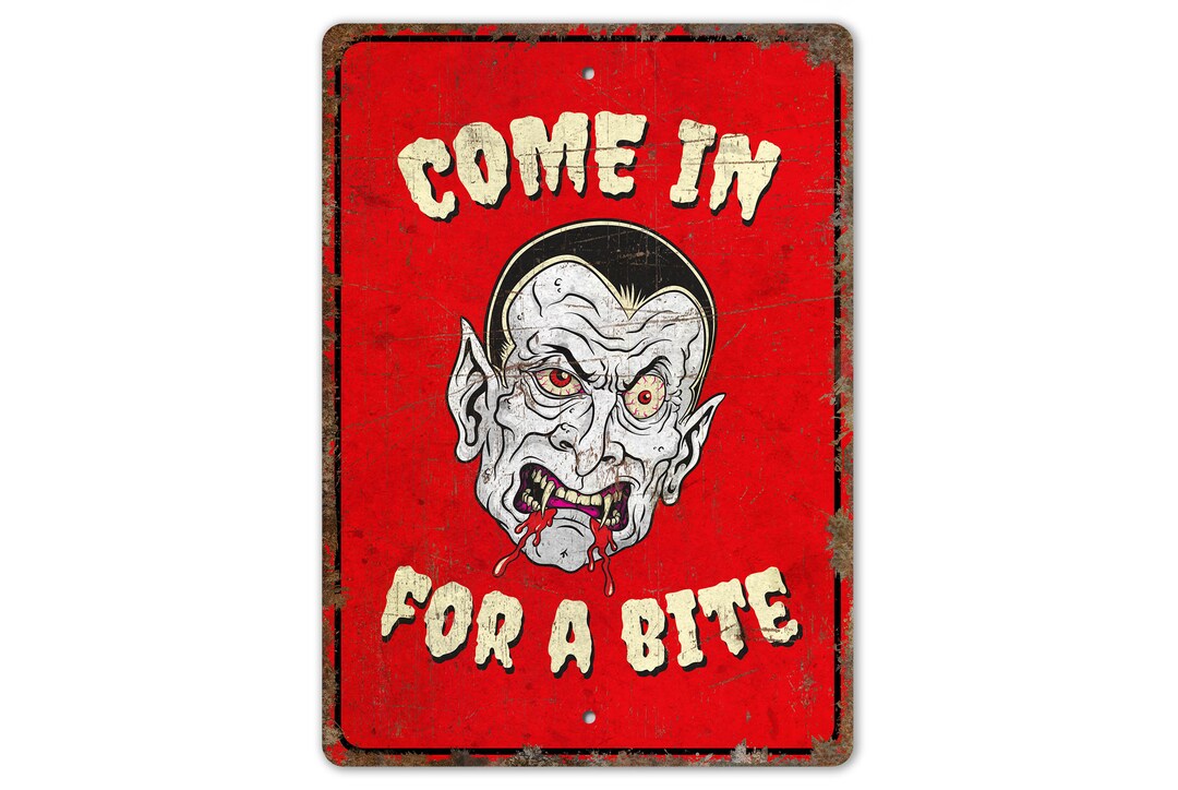 Come in for a Bite - Zombie Sign - Zombie Decor - Halloween Sign ...