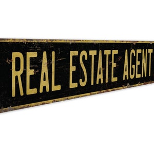 Real Estate Agent - Real Estate Agent Sign - Real Estate Agent Decor ...