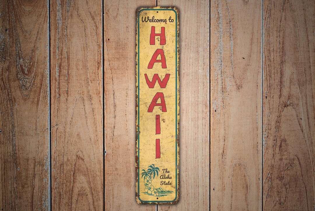 Welcome to Hawaii Sign - Beach Sign - Beach House Sign - Beach Lover ...