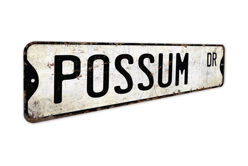 Possum - Possum Sign - Possum Decor - Possum Lover Gift - Custom Street ...