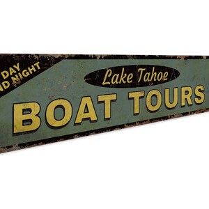 Boat Tours Sign - Boat Tours Decor - Custom Boat Tour - Vintage Style ...