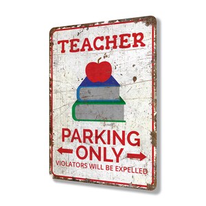 Teacher Parking Sign - Teacher Parking - Teacher Parking Only - Car ...