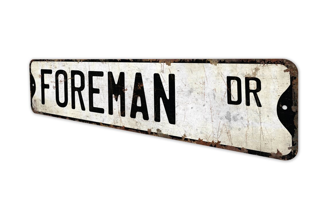 Foreman - Foreman Sign - Foreman Decor - Vintage Style Sign - Custom ...