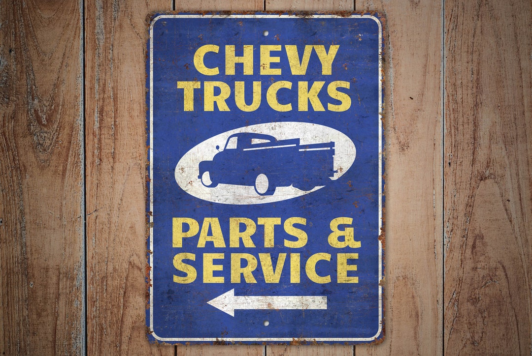 Chevy Truck Garage Sign Chevy Truck Garage Garage Sign Garage Decor ...