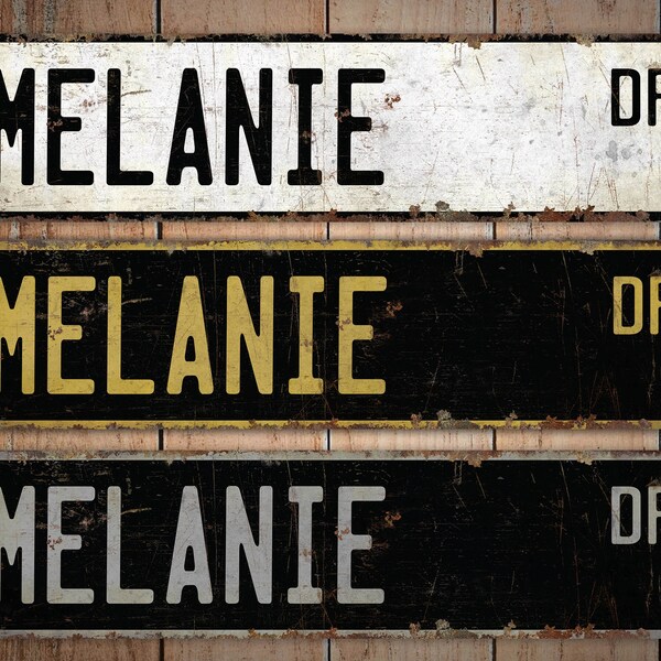 Melanie name sign - Etsy.de