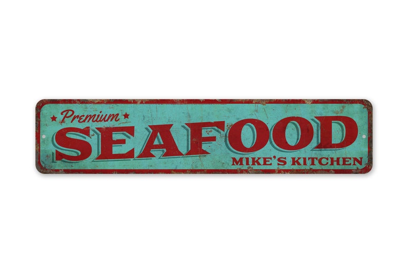 Seafood Sign Seafood Restaurant Seafood Decor Custom - Etsy