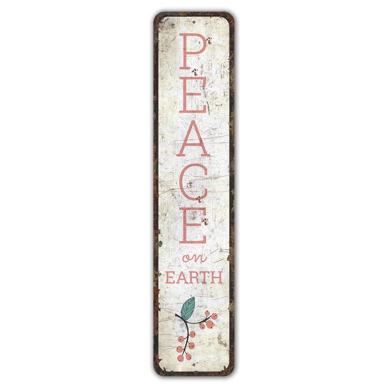Peace in Earth Sign Outdoor - Etsy