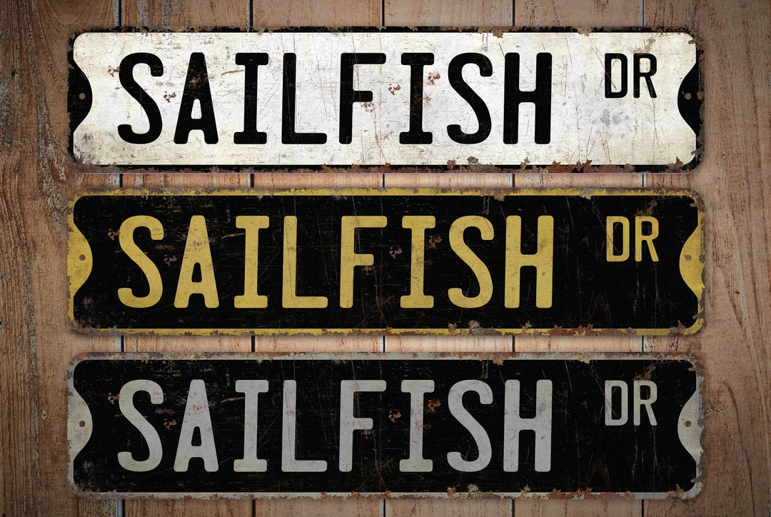 Sailfish - Sailfish Sign - Sailfish Decor - Sailfish Lover - Custom ...
