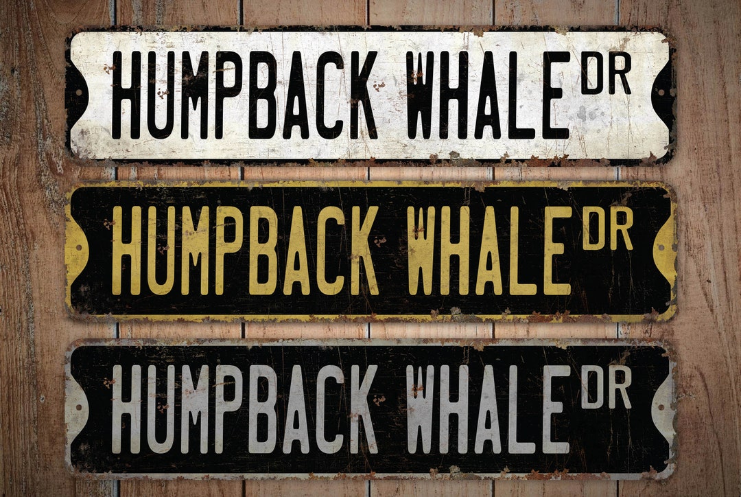 Humpback Whale - Humpback Whale Sign - Humpback Whale Decor - Whale ...