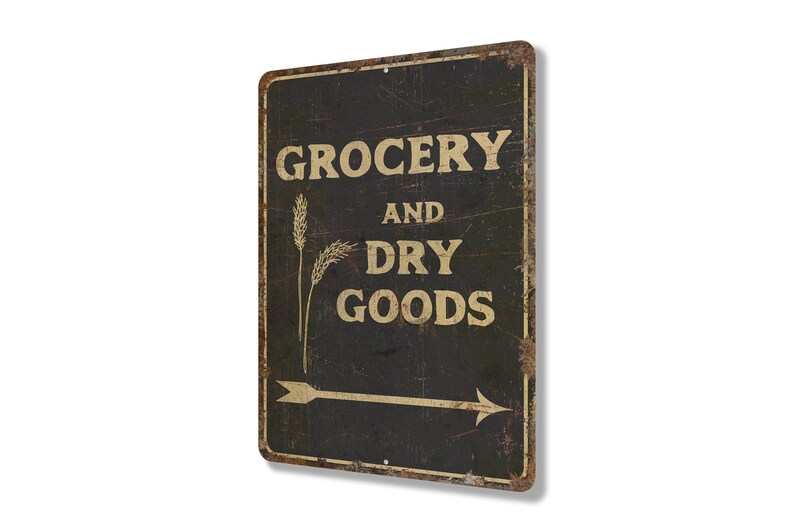 Grocery and Dry Goods - Grocery Sign - Dry Goods Shop Sign - Grocery ...