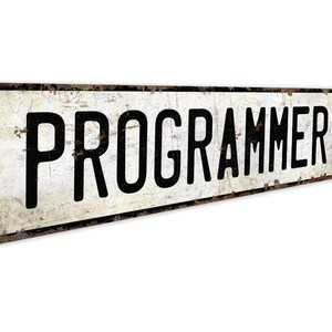 Programmer - Programmer Sign - Programmer Decor - Vintage Style Sign ...