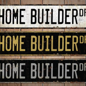 Home Builder - Home Builder Sign - Home Builder Decor - Vintage Style ...