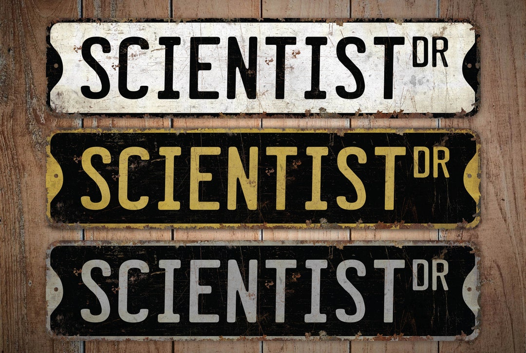 Scientist - Scientist Sign - Scientist Decor - Vintage Style Sign ...