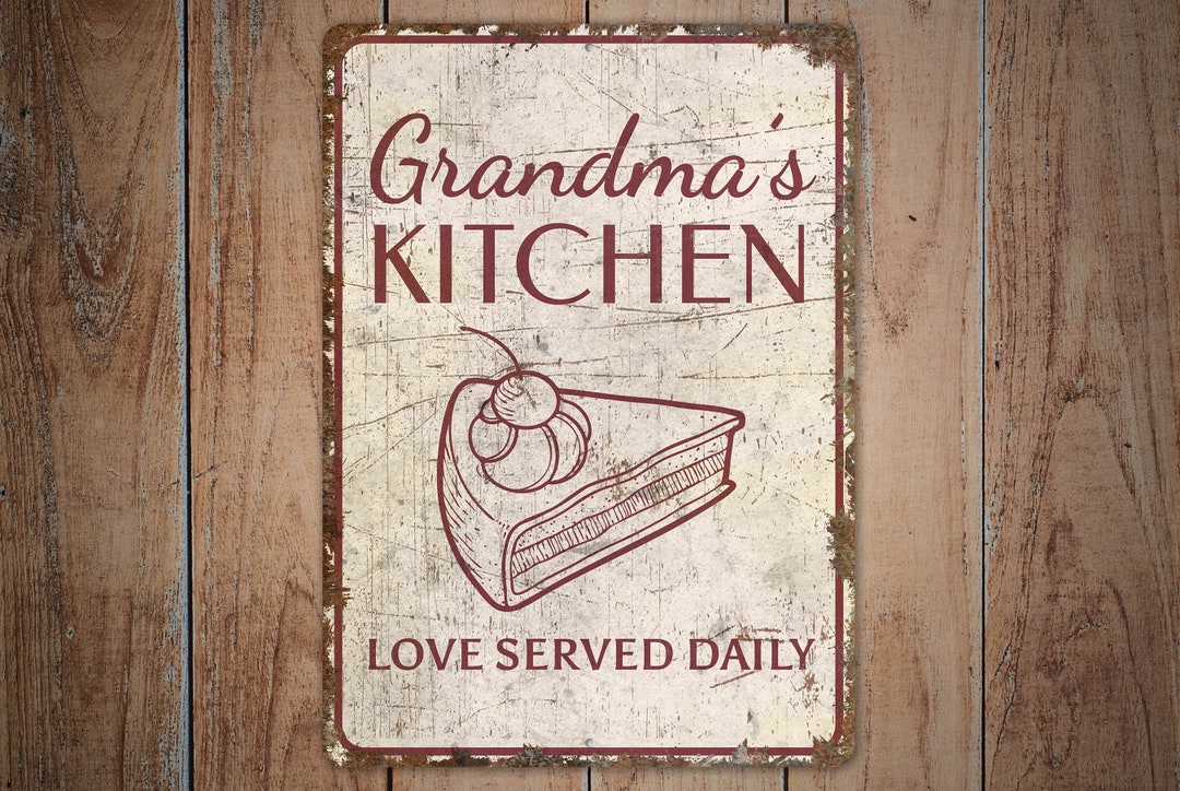Grandma's Kitchen - Grandma's Kitchen Sign - Grandma's Kitchen Decor ...
