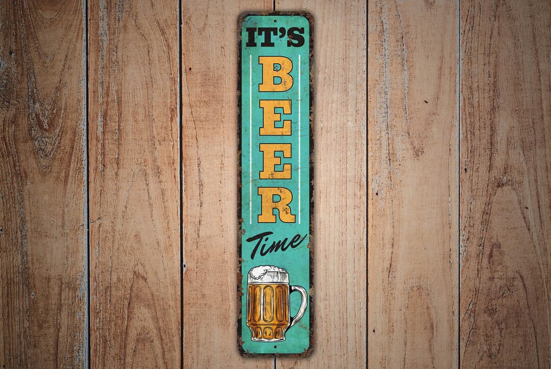 It's Beer Time Sign - Beer Time Sign - Beer Bar Sign - Beach Lover Gift ...