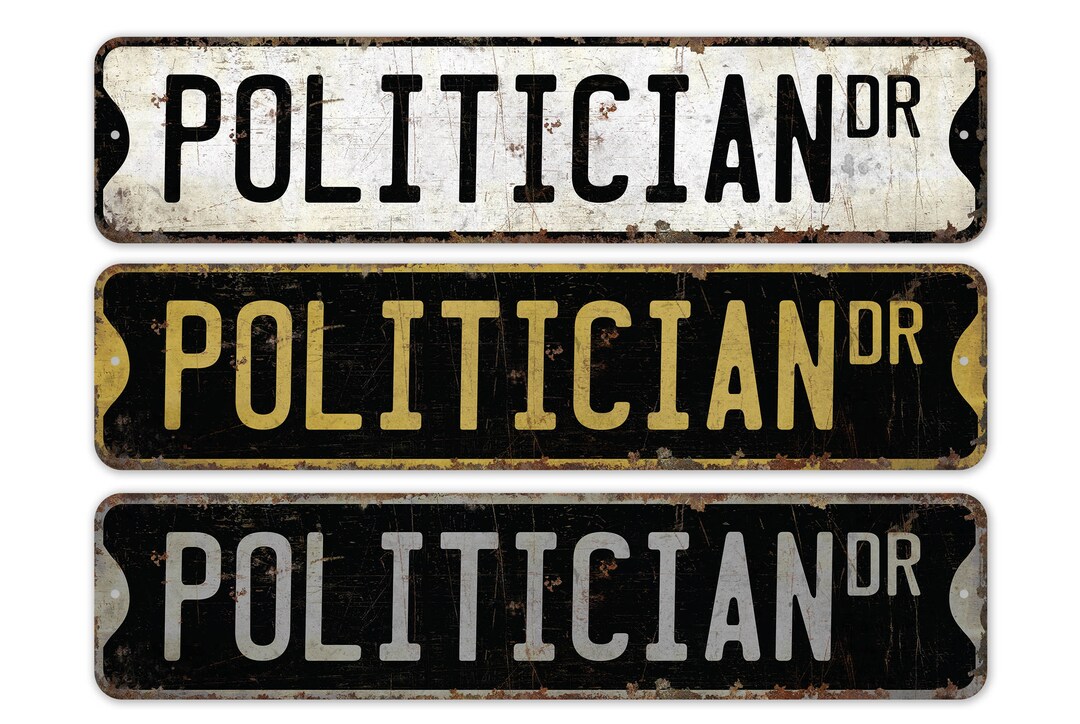 Politician - Politician Sign - Politician Decor - Vintage Style Sign ...