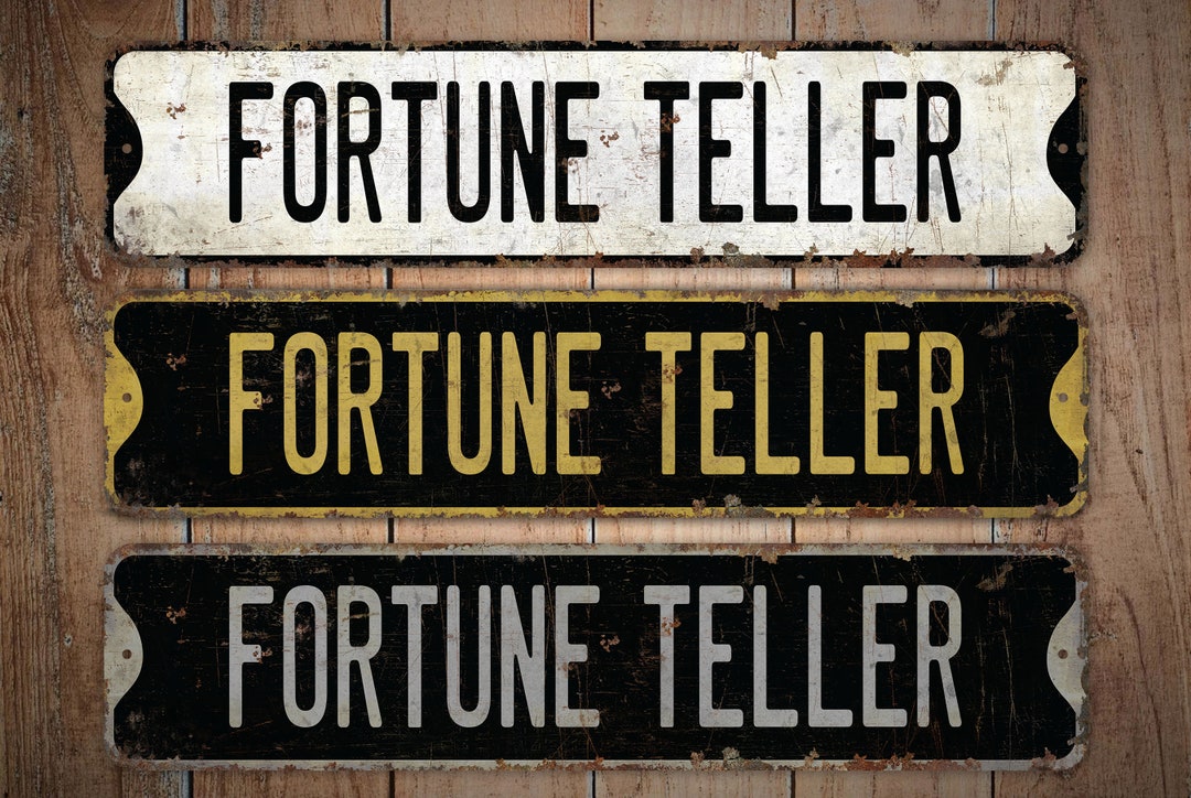 Fortune Teller Sign - Fortune Teller Decor - Vintage Style Sign - Luck ...