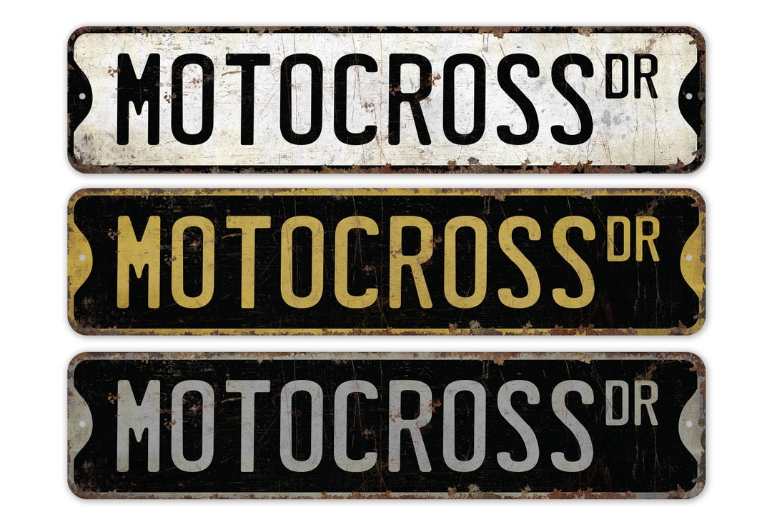Motocross Sign - Motocross Game - Motocross Decor - Custom Motocross ...