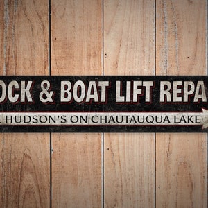Dock and Boat Lift Repair Sign- Lift Repair Sign - Vintage Style Sign ...