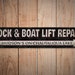 Dock and Boat Lift Repair Sign- Lift Repair Sign - Vintage Style Sign ...