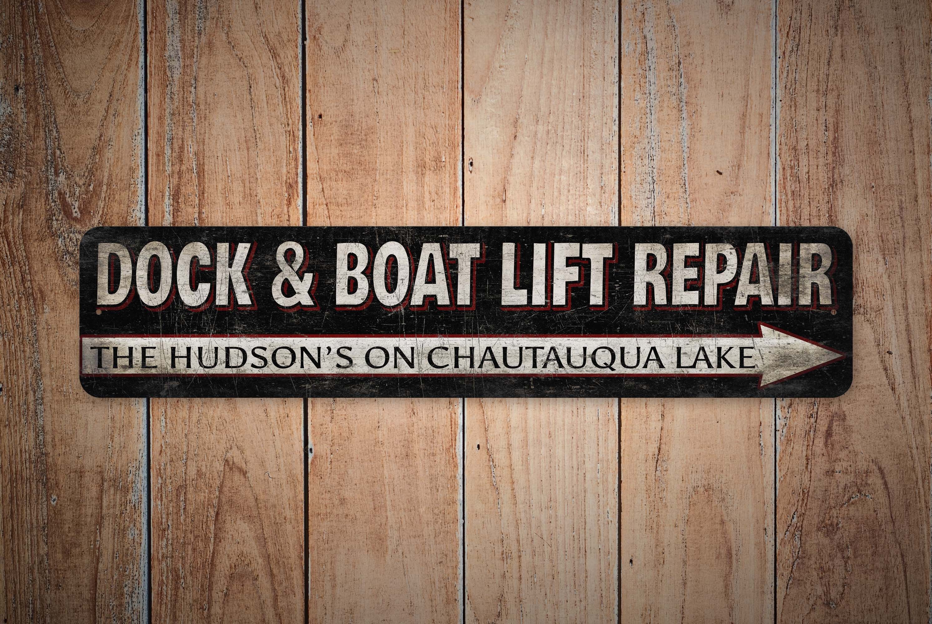 Dock and Boat Lift Repair Sign Lift Repair Sign Vintage | Etsy