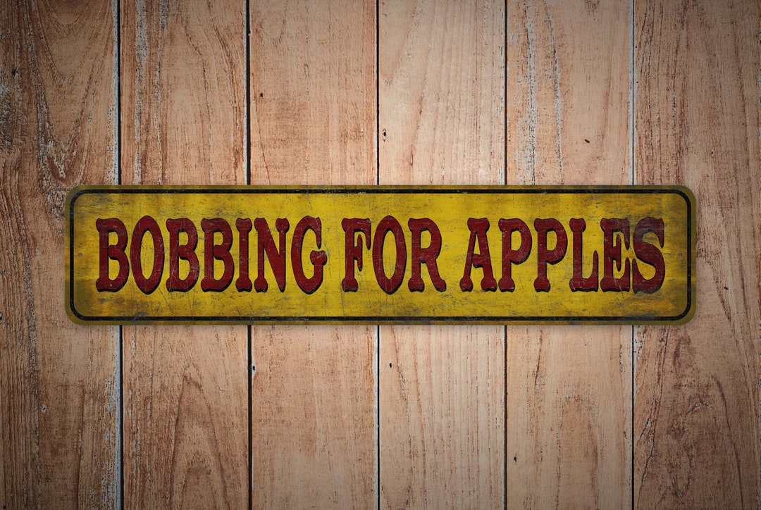 Bobbing for Apples - Apples Bobbing Decor - Apple Bobbing Sign ...