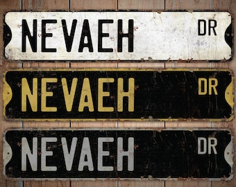 Nevaeh Metal Sign - Etsy