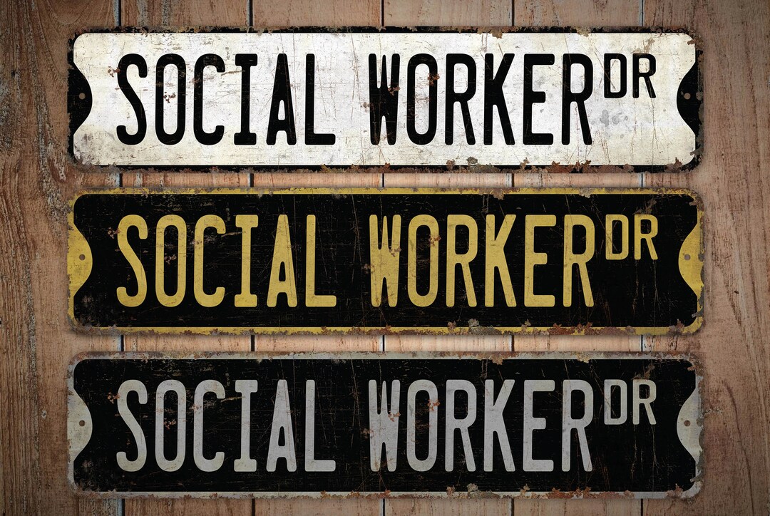 Social Worker - Social Worker Sign - Social Worker Decor - Vintage ...
