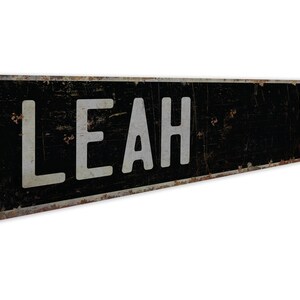 Leah Name Sign - Girls Name Sign - Kids Name Sign - Home Decor ...