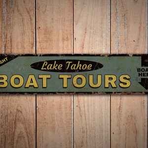 Boat Tours Sign - Boat Tours Decor - Custom Boat Tour - Vintage Style ...