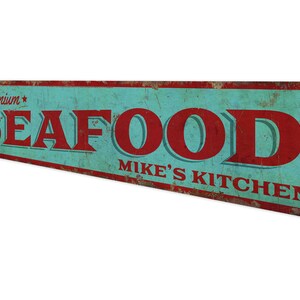 Seafood Sign - Seafood Restaurant - Seafood Decor - Custom Seafood Sign ...