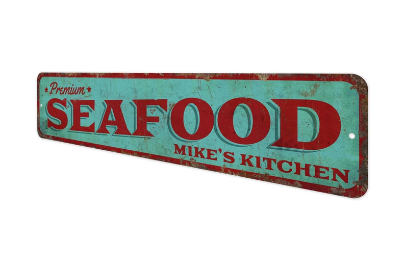Seafood Sign Seafood Restaurant Seafood Decor Custom - Etsy