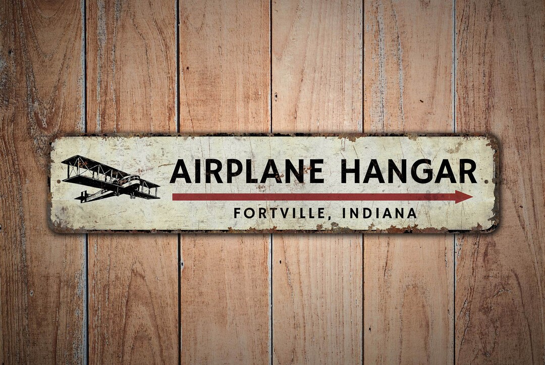 Airplane Hangar Sign - Airplane Hangar Decor - Airplane Hangar - Hangar ...