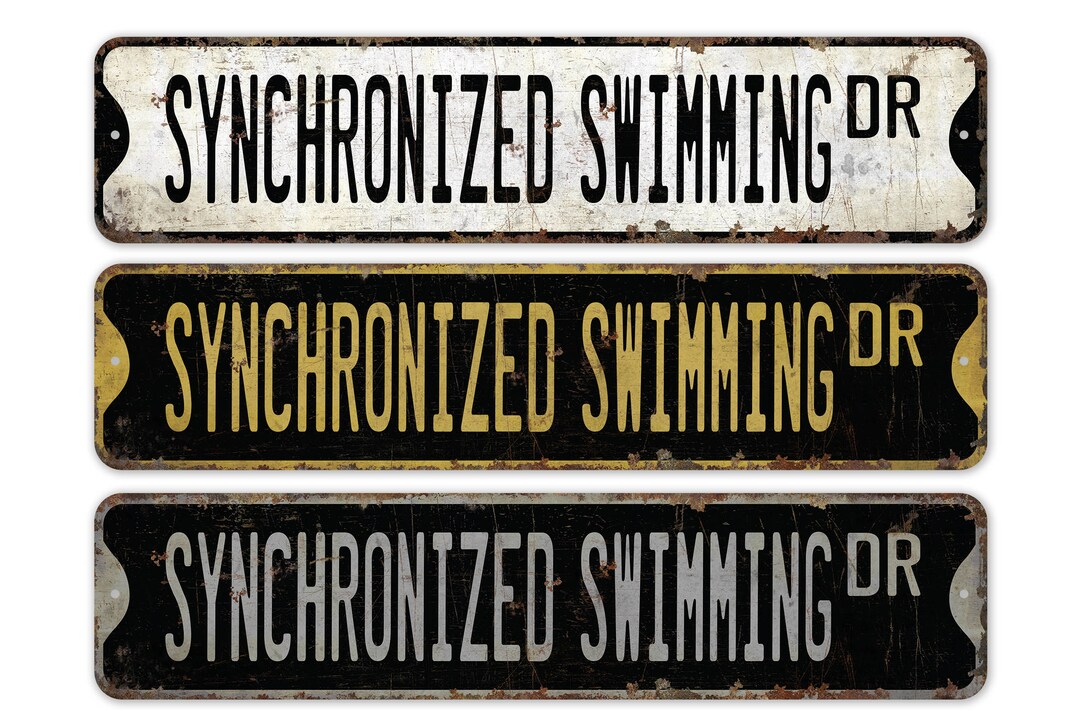 Synchronized Swimming - Swimming Sign - Swimming Decor - Water Game ...