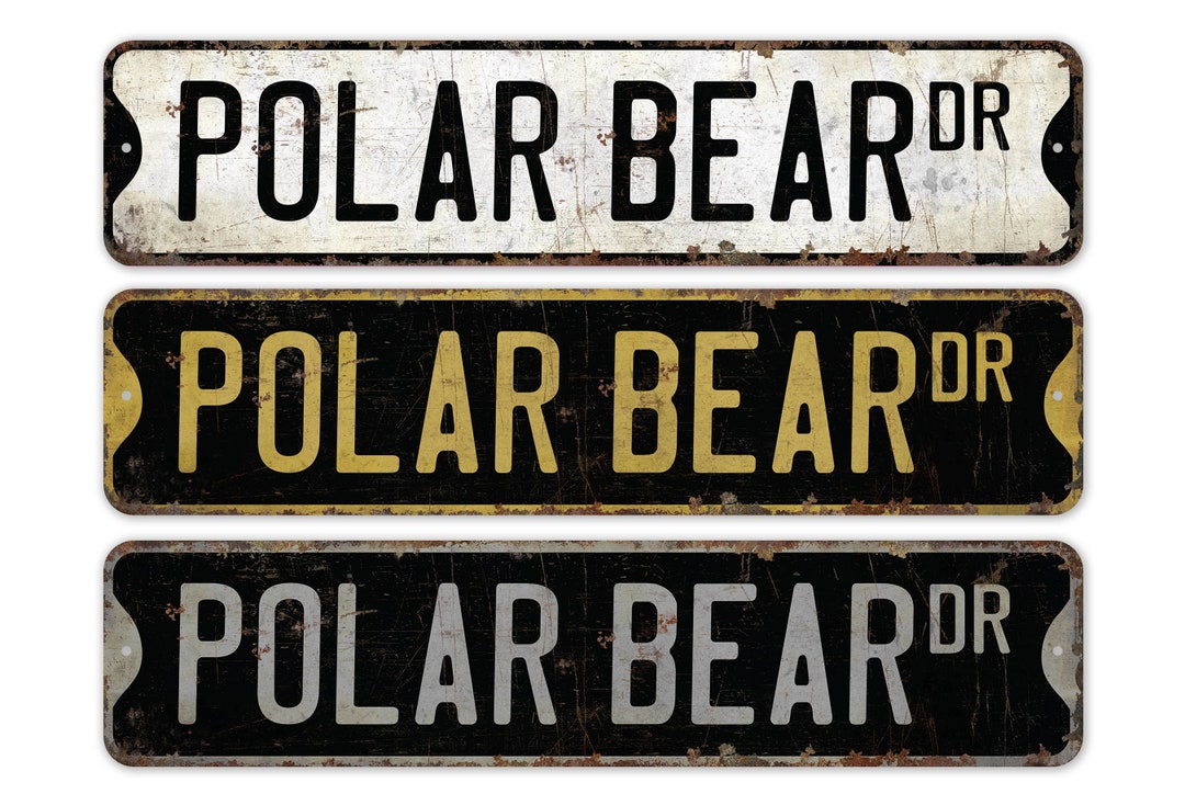 Polar Bear - Polar Bear Sign - Polar Bear Decor - Polar Bear Lover ...
