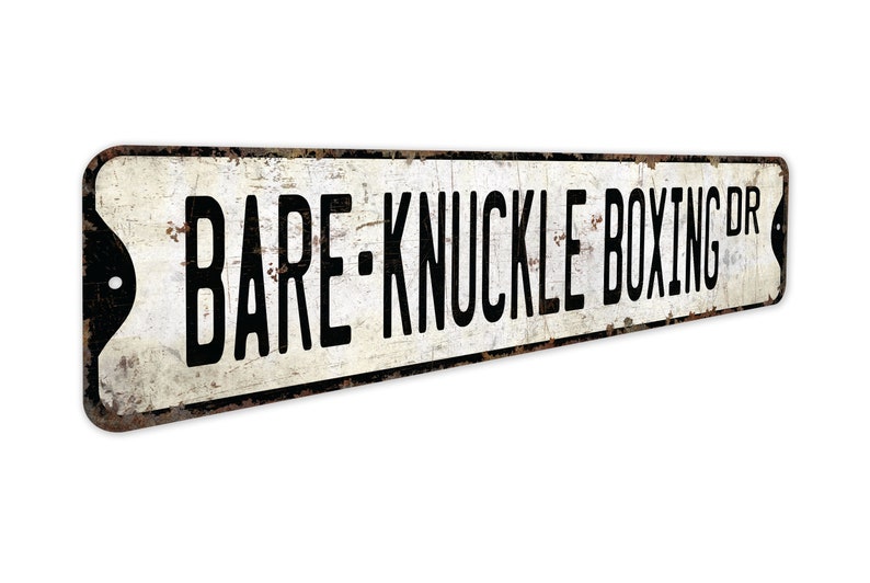 Bare Knuckle Boxing Boxing Sign No Gloves Boxing Boxing - Etsy