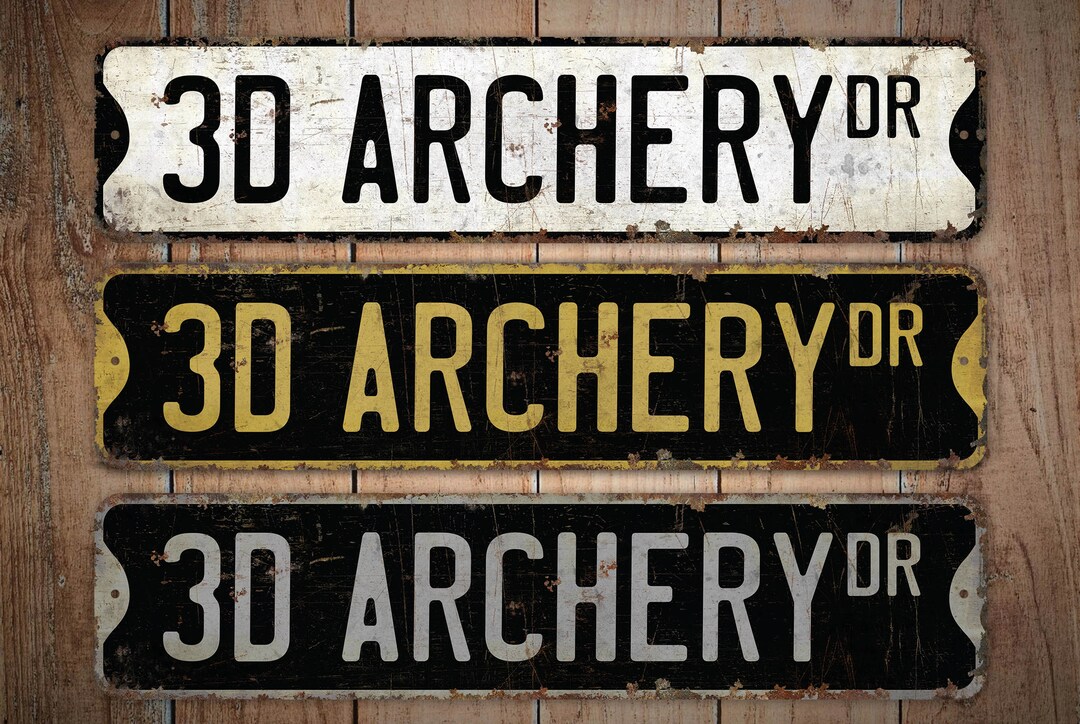 3D Archery - 3D Archery Sign - 3D Archery Decor - Custom 3D Archery ...