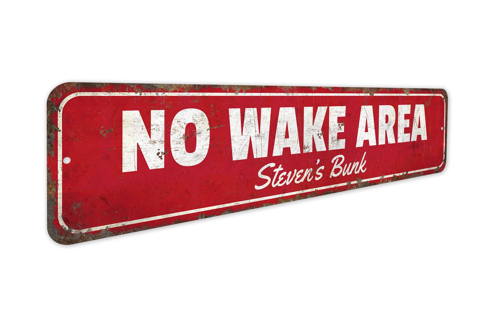 No Wake Area Sign - Kids Room Sign - Kids Room Decor - Vintage Style ...