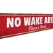 No Wake Area Sign Kids Room Sign Kids Room Decor Vintage Style Sign ...