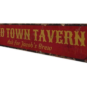 Old Town Tavern - Vintage Style Sign - Tavern Sign - Old Town Bar ...