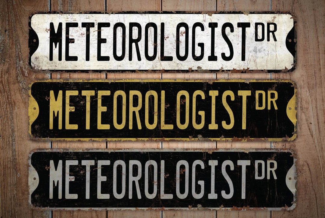 Meteorologist Meteorologist Sign Meteorologist Decor Vintage Style Sign ...