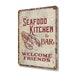 Seafood Kitchen Sign Seafood Kitchen Decor Restaurant Sign Restaurant ...