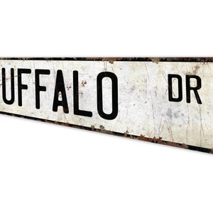 Buffalo - Buffalo Sign - Buffalo Decor - Vintage Style Sign - Custom ...