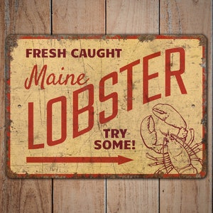 Fresh Caught Lobster - Fresh Lobster Sign - Fresh Lobster - Lobster ...