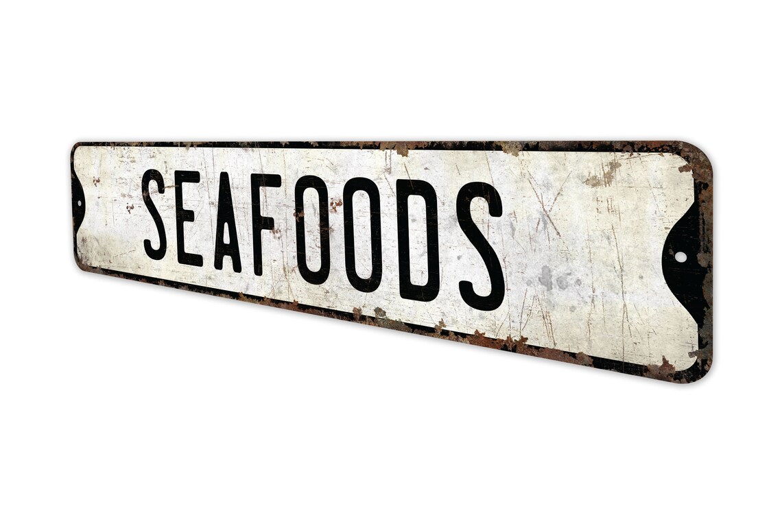 Seafood Sign Seafood Restaurant Seafood Decor Custom - Etsy