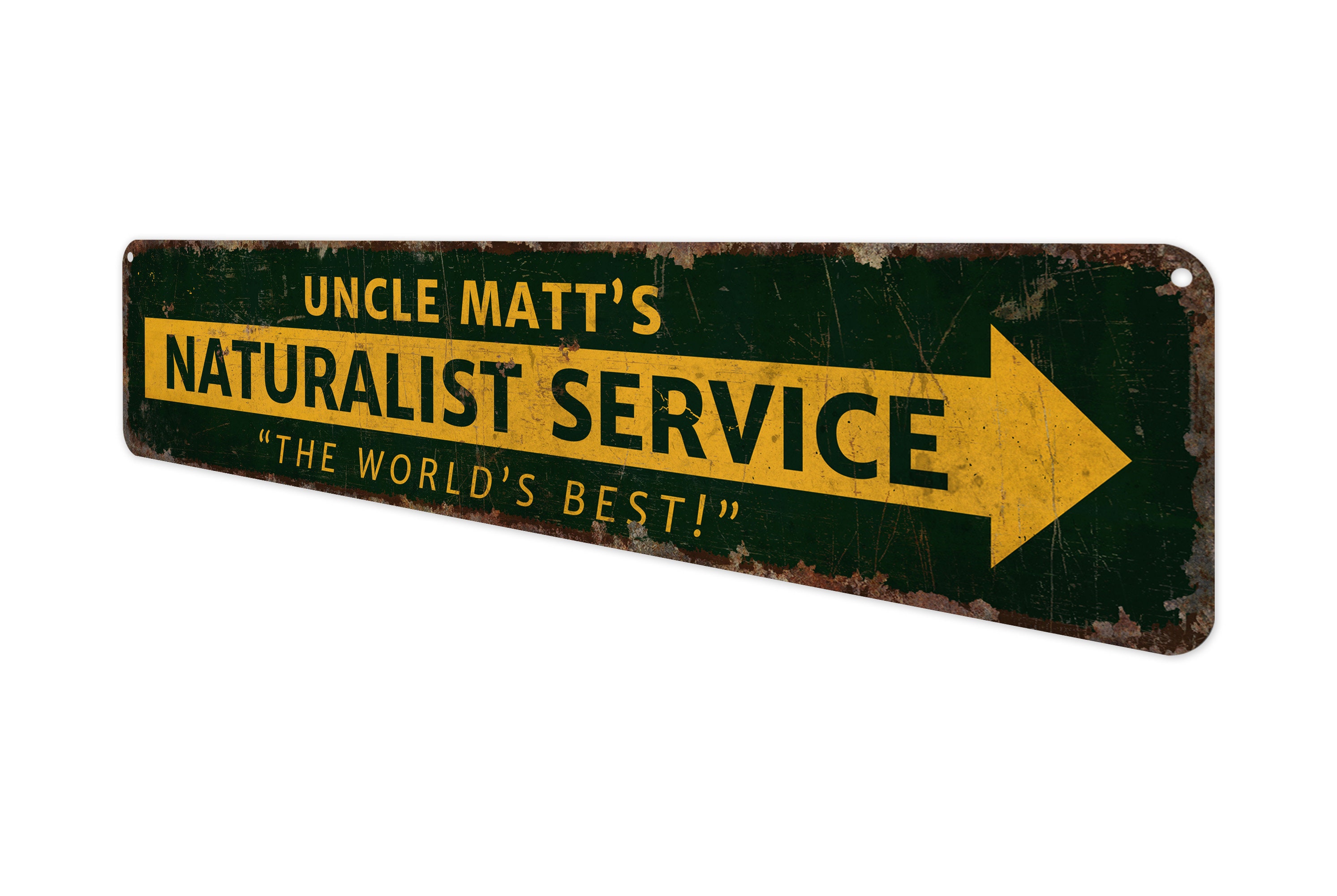 Naturalist Service - Naturalist Sign - Service Arrow Sign - Vintage ...
