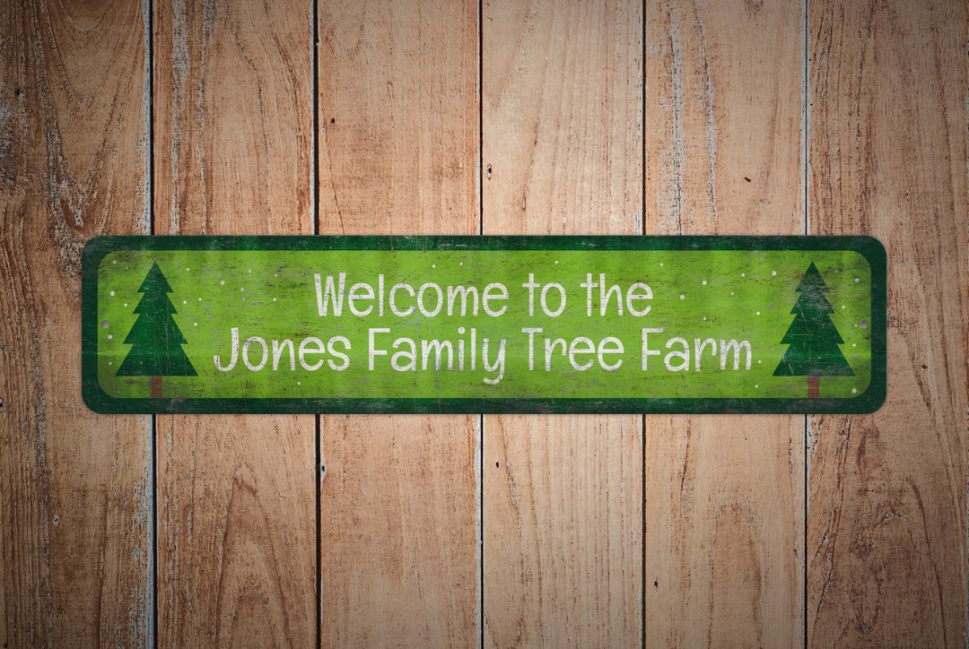 Welcome to Tree Farm Sign - Custom Tree Farm Sign - Custom Welcome Sign ...